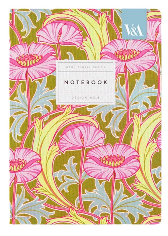 Neon Floral A5 Notebook - Scorpio Books